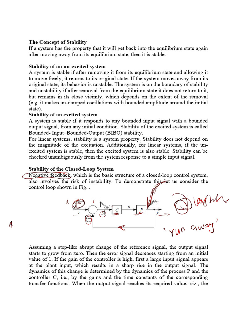 Understanding System Stability Concepts | PDF | Control Theory | Stability Theory