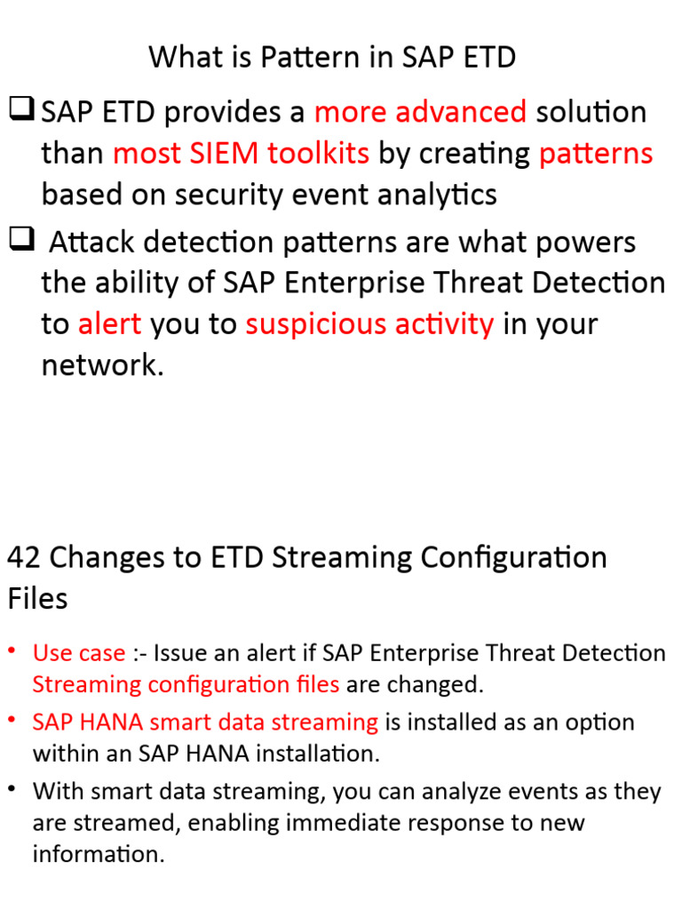 What Is Pattern in SAP ETD2 | PDF | Databases | Data