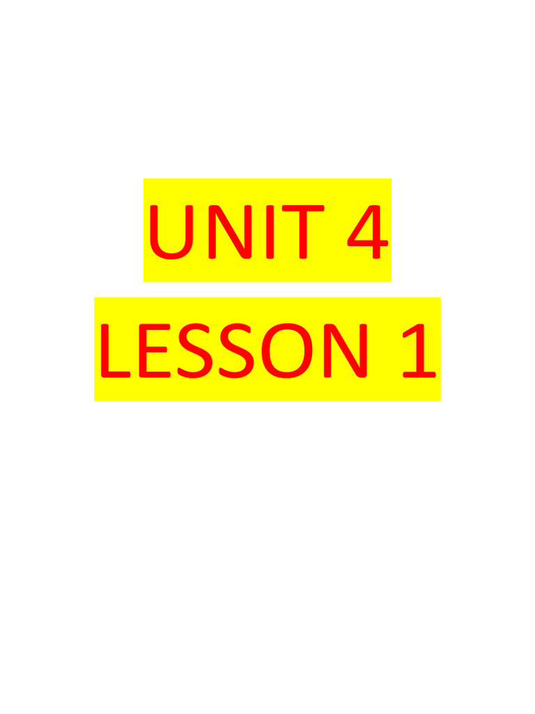 UNIT 4 Evolve 5to Nivel | PDF