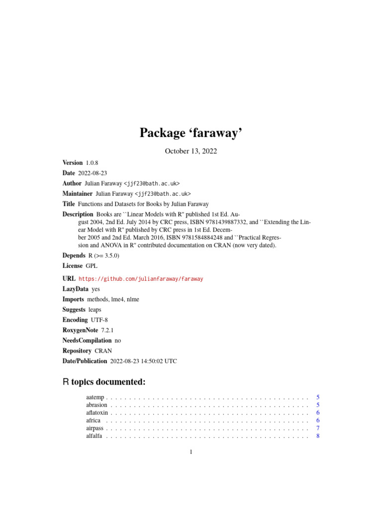 Faraway | PDF | Wear | Time Series