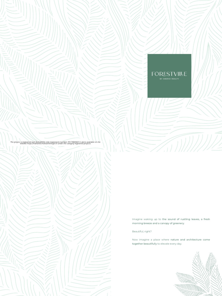 Oberoi Kolshet Brochure | PDF | Architect | Disclaimer