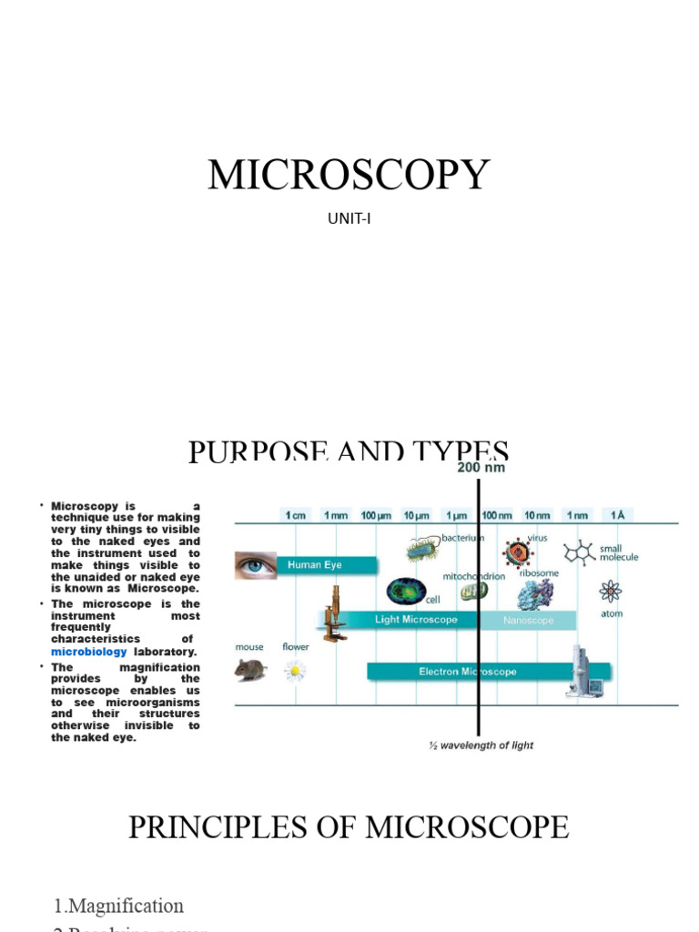Unit 1 Micros | PDF | Angular Resolution | Microscope