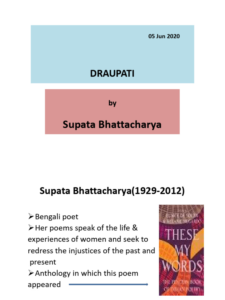 Draupadi: A Poetic Retelling | PDF | Mahabharata | 1st Millennium Bc Books