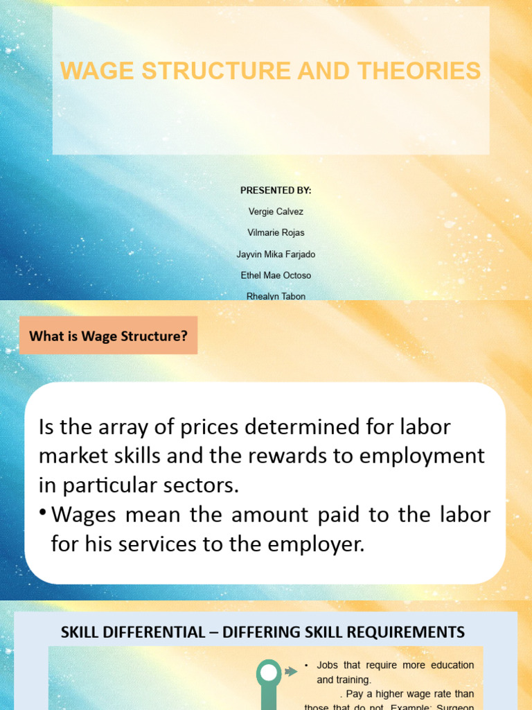 Group 5 Wage Structure 1 | PDF | Labour Economics | Wage