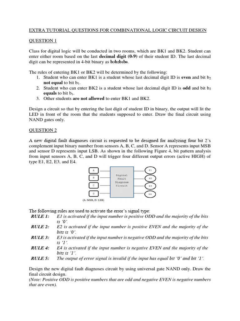 Module 5 Extra Tutorial Design v2 | PDF | Logic Gate | Computer Engineering