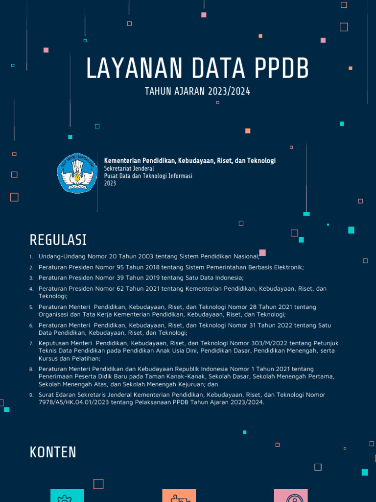 Pusdatin - Layanan PPDB 2023-2024 | PDF