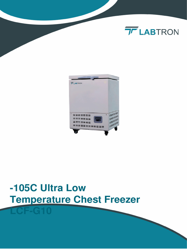 105°C Ultra Low Temperature Chest Freezer LCF G10 | PDF | Refrigerator ...