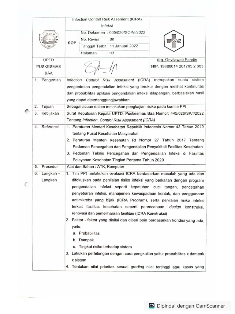 5.5.2.b. SOP IRCA INFEKSI | PDF
