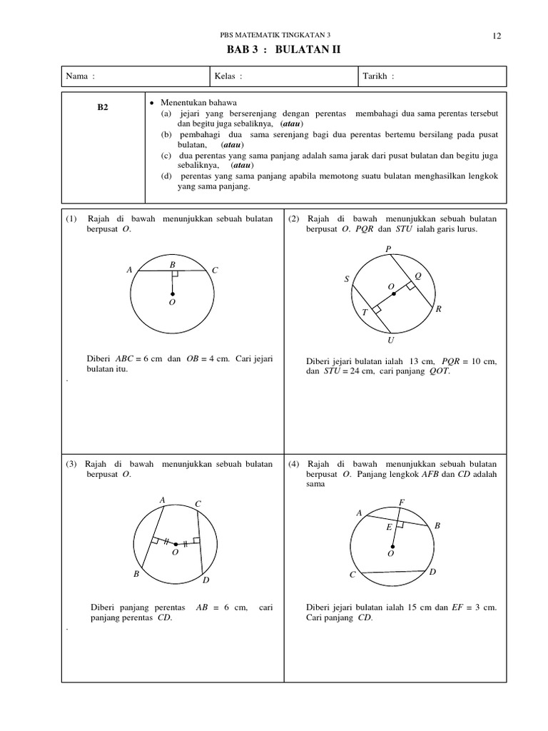 Bab 3 Bulatan II | PDF