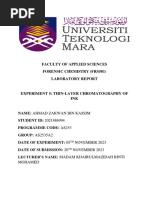Gas Chromatography Lab Report | PDF | Gas Chromatography | Chromatography