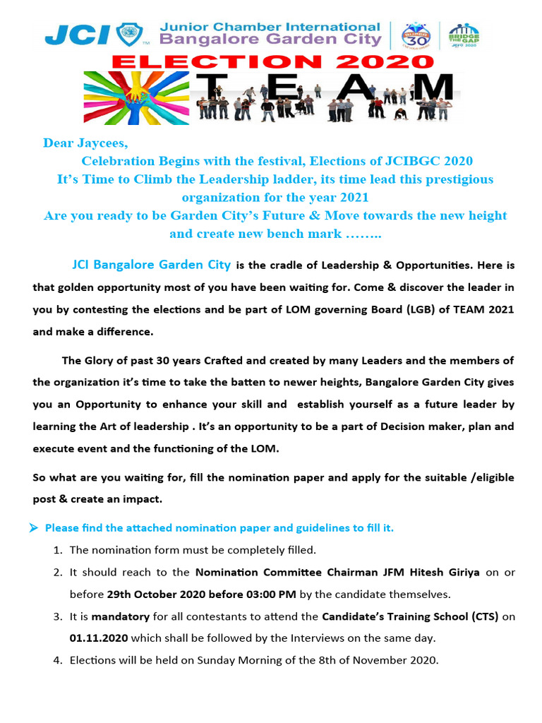 Nomination Form - Word Format | PDF | Government