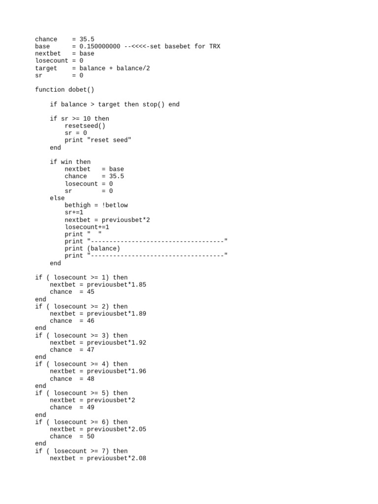 Dicebot Script | PDF