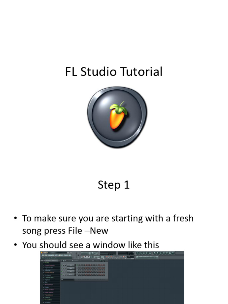 FL Studio Tutorial | PDF | Software | Computing