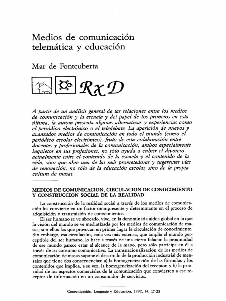 Medios, Telemática y Educación | PDF | Enseñando | Comunicación