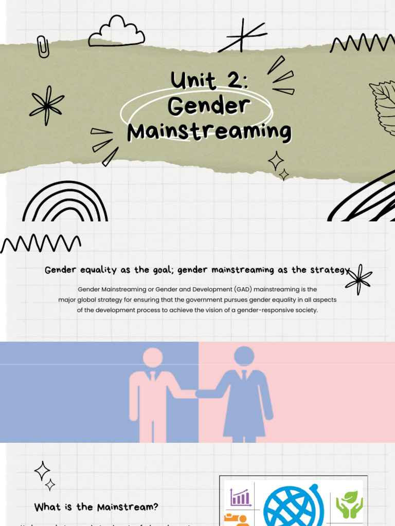 Gad Unit 2 | PDF | Gender Mainstreaming | Gender