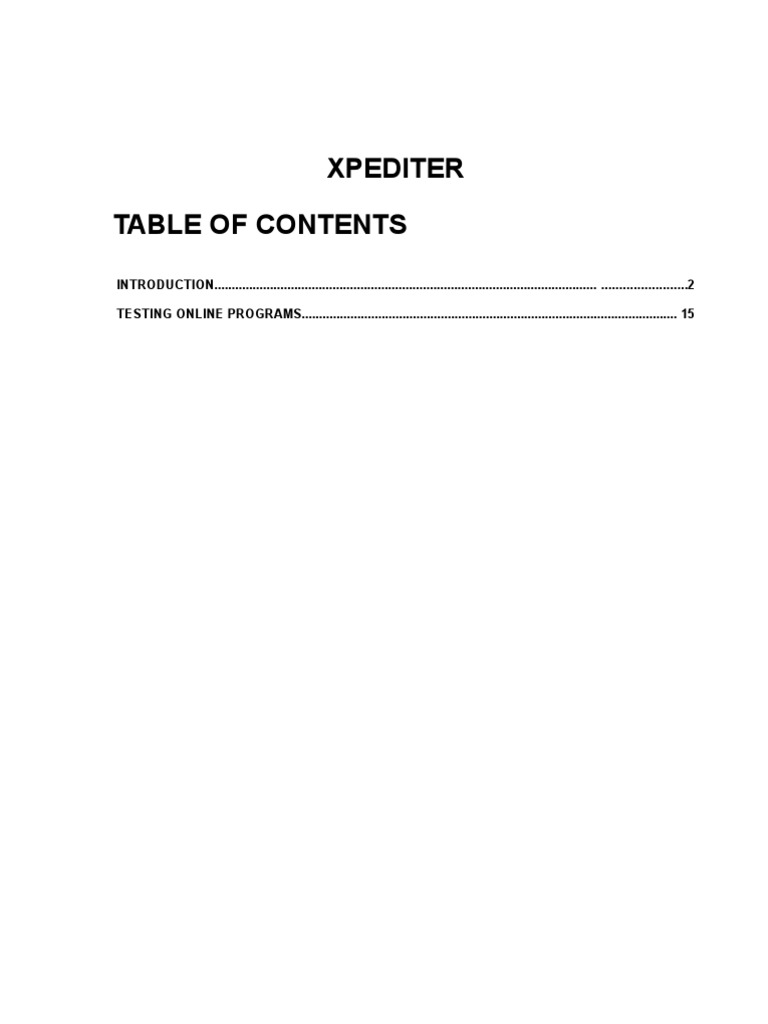 Xpediter | PDF | Computer Science | Software Development