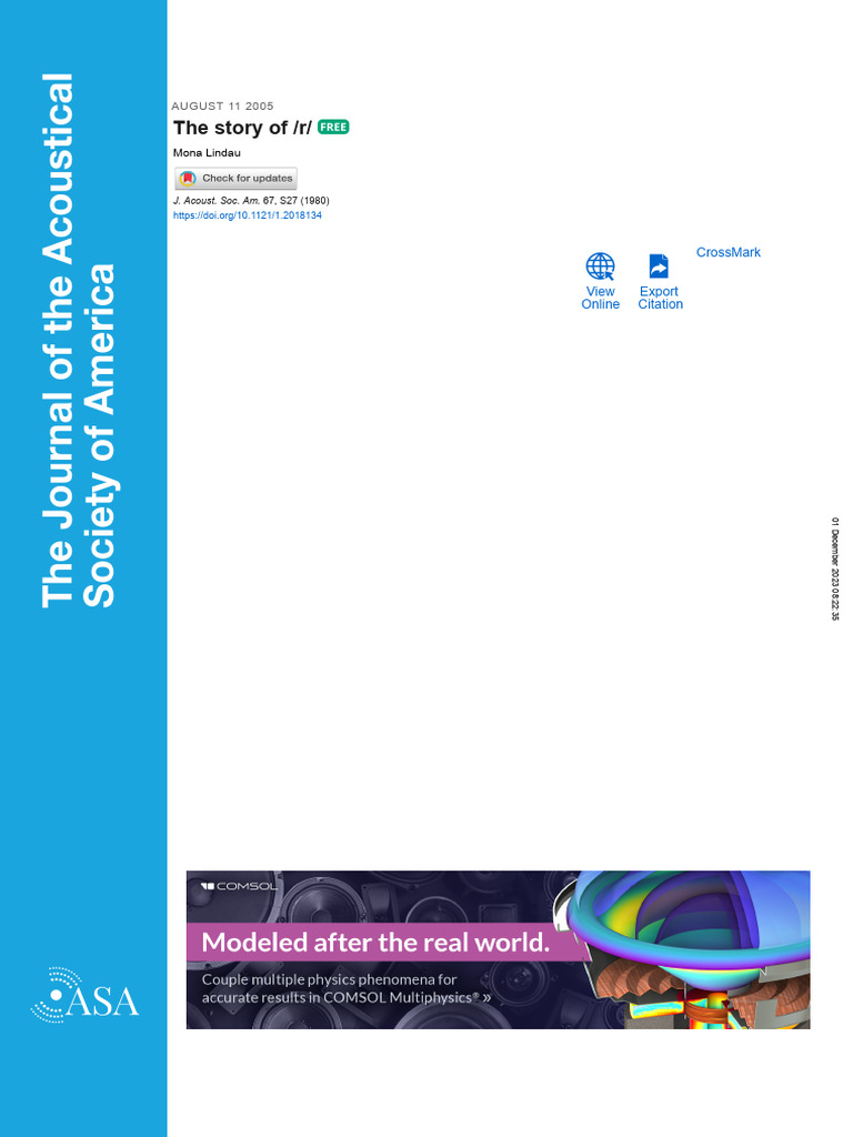 The Story of R | PDF | Phonetics | Linguistics