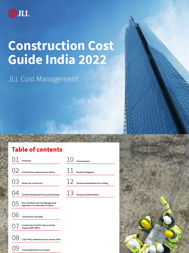 JLL Construction Cost Guide Book India 2022 | PDF | Procurement | Economies