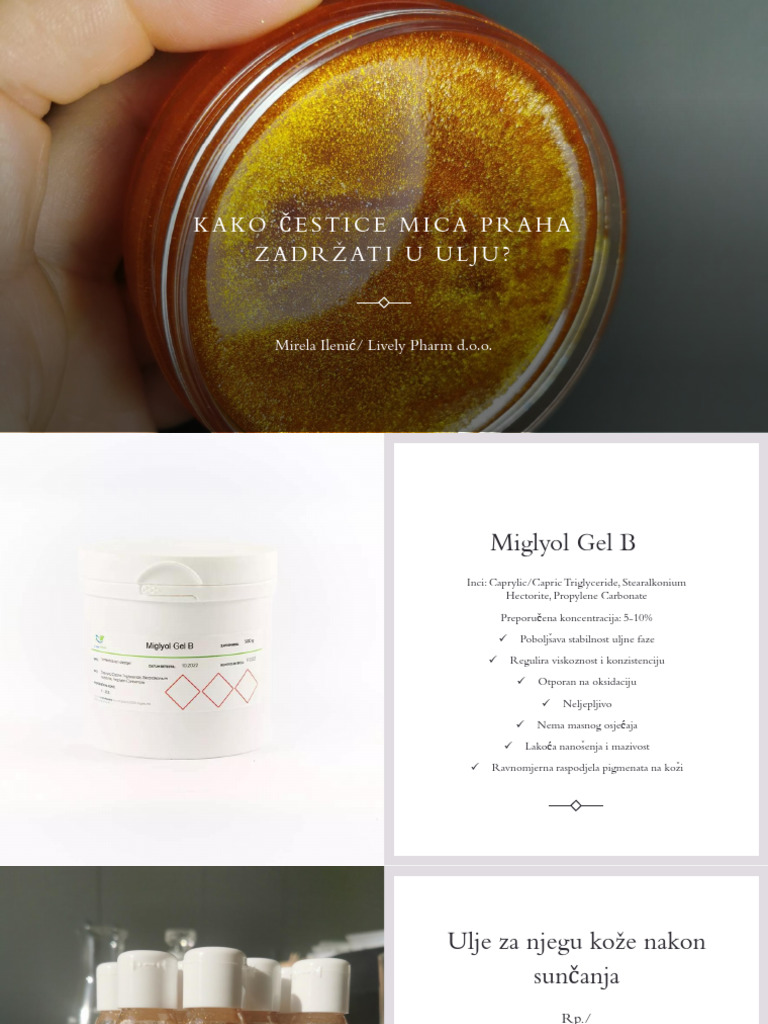 Kako Cestice Mica Praha Zadrzati U Ulju | PDF