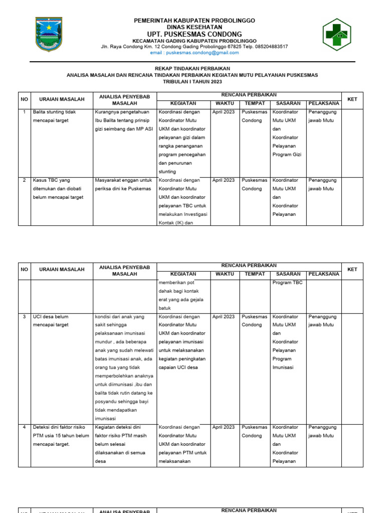 Form Pdca Impel | PDF