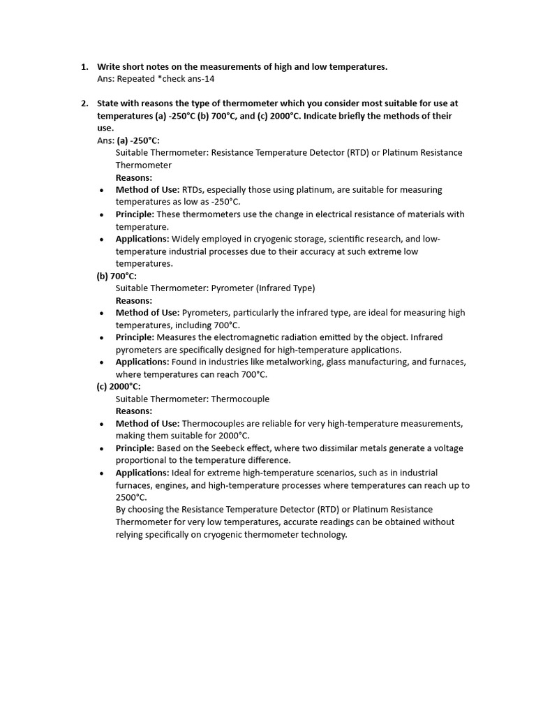 Physics Questions Pdf Thermocouple Entropy