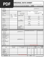 Personal Data Sheet CS Form No. 212 Revised 2017 | PDF | Affidavit ...
