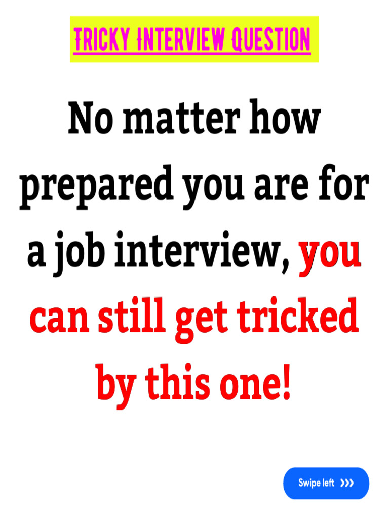 Tricky Interview Question | PDF