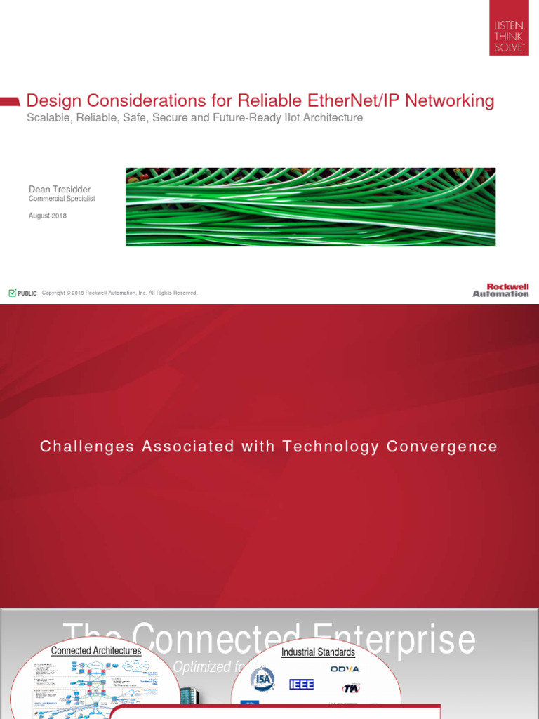 Design Consideration For Reliable EtherNetIP Networking | PDF | Computer Network | Network Switch