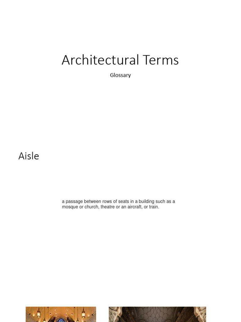 Architectural Terms PDF | PDF | Column | Dome