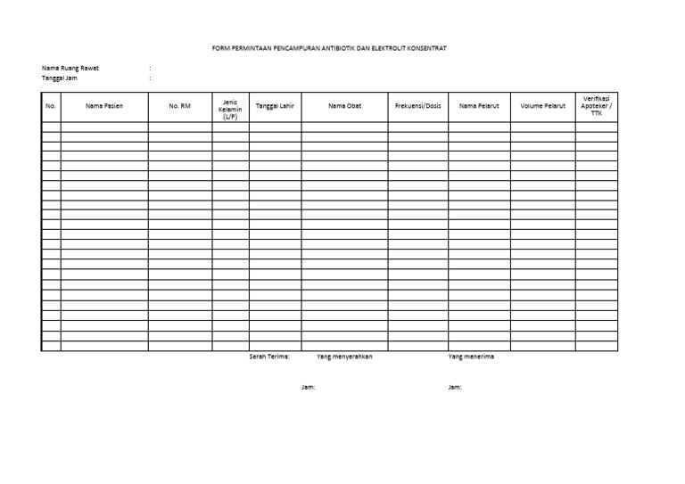 Form Pencampuran AB FIX | PDF