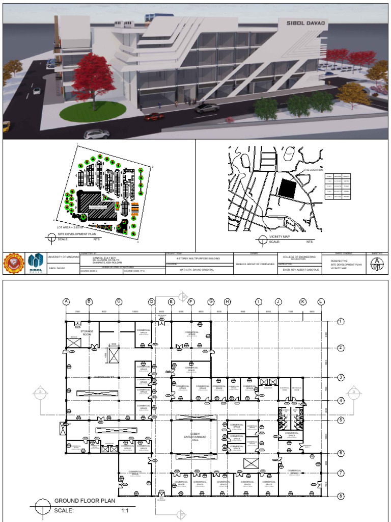 Steel Archi Plan - A3 Final | PDF | Building Engineering | Architectural Elements