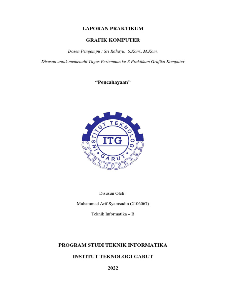 Muhammad Arif Syamsudin Pertemuan8 | PDF | Komputer