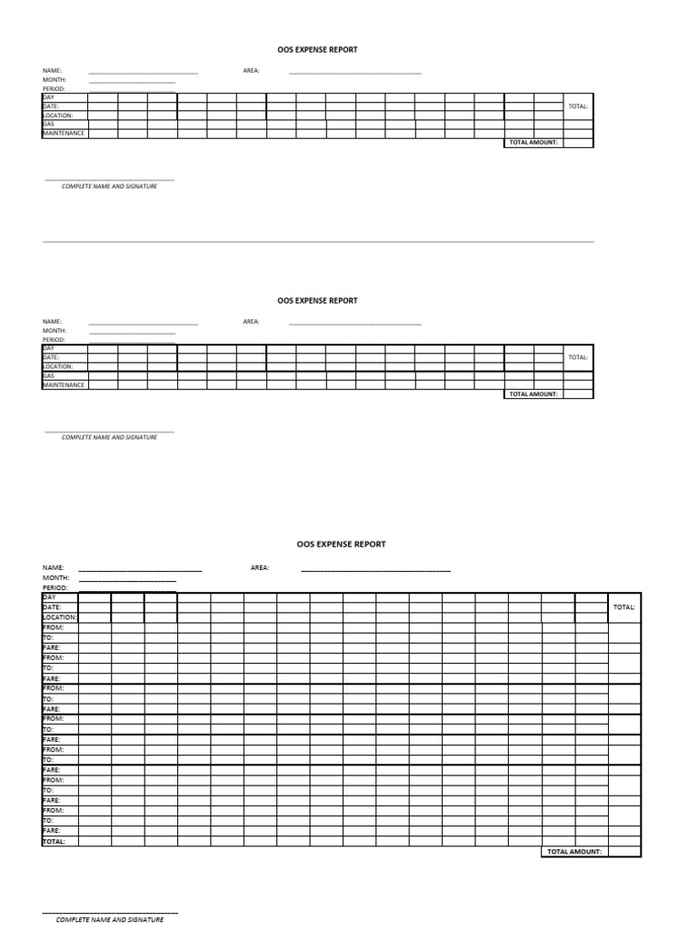 Oos Expense Report Form | PDF | Livestock | Animal Rights