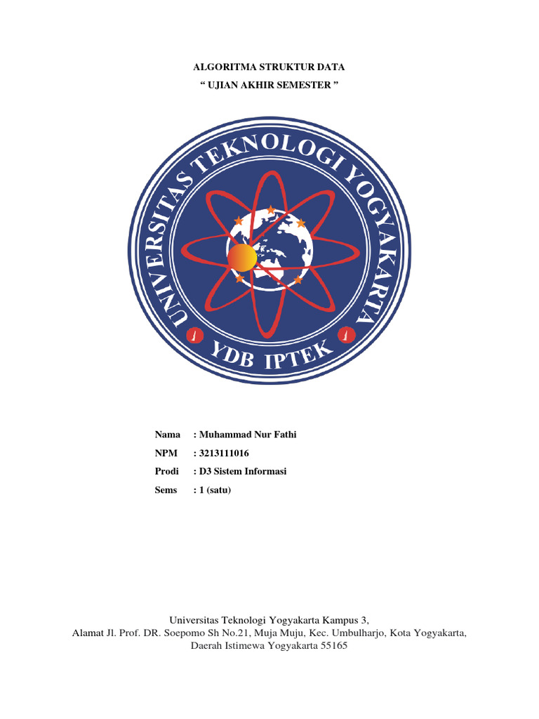UAS Algotritma Struktur Data | PDF