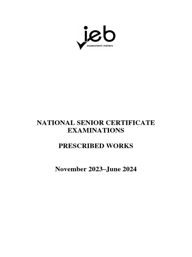 Prescribed Works for NSC 2023-2024 | PDF