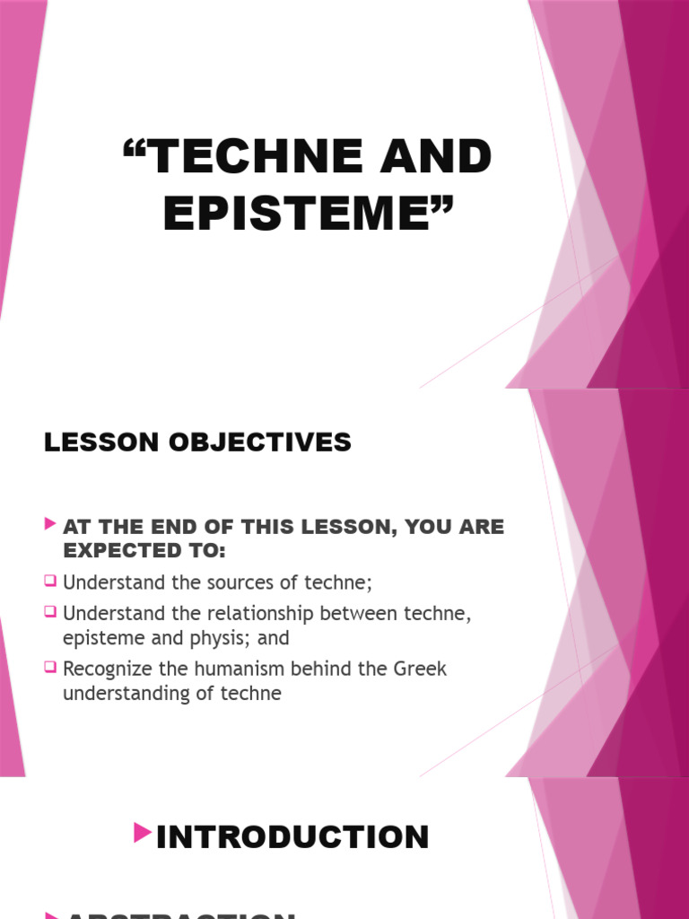 TECHNE AND EPISTEME Indaaaaaaaaaaaaaaaayyyyyyyyyyyyyyyyyyyyyyyyyyyy | PDF