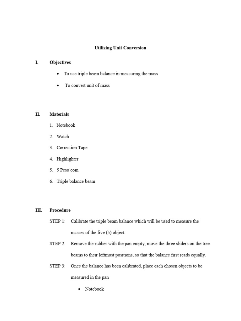 Utilizing Unit Conversion | PDF | Kilogram | Weighing Scale