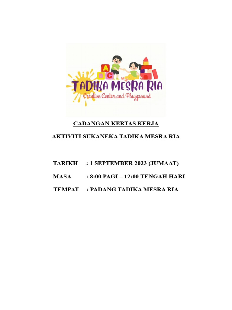 Kertas Kerja (T1) MDM Pamella | PDF
