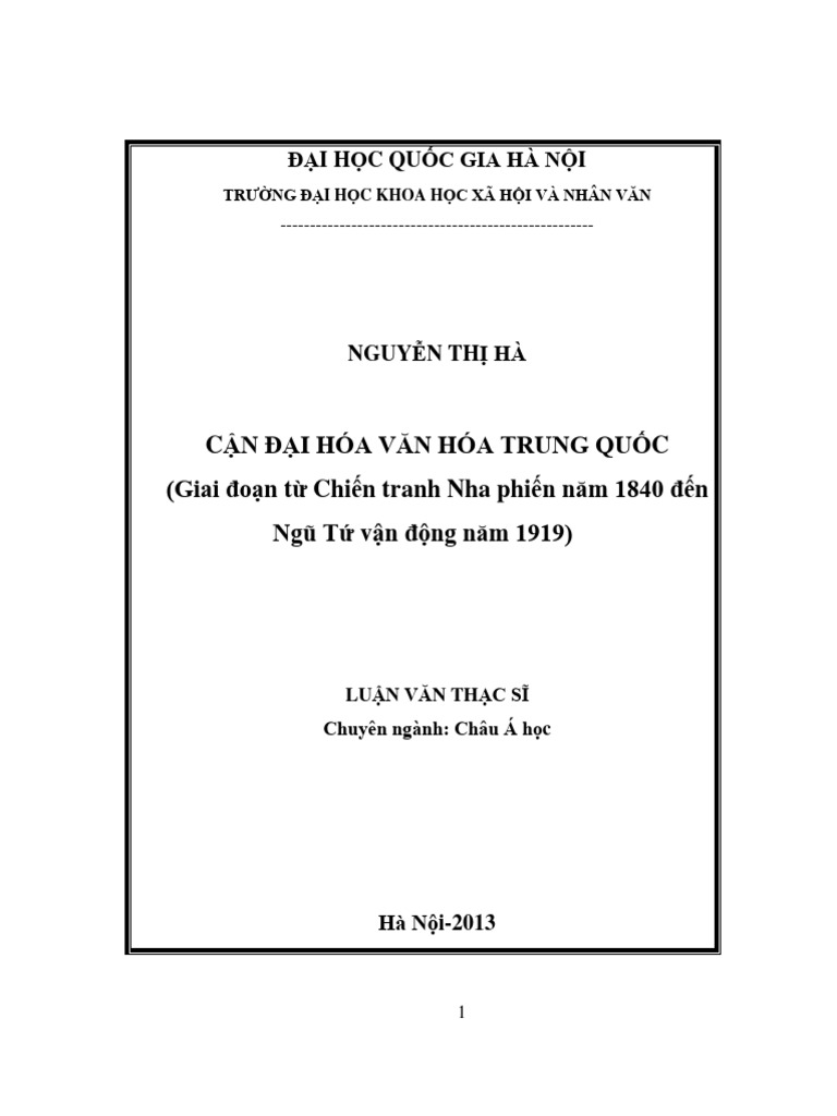 Can Dai Hoa Van Hoa Trung Quoc | PDF