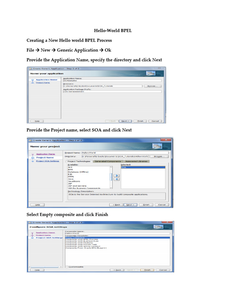 Hello World BPELProcess | PDF