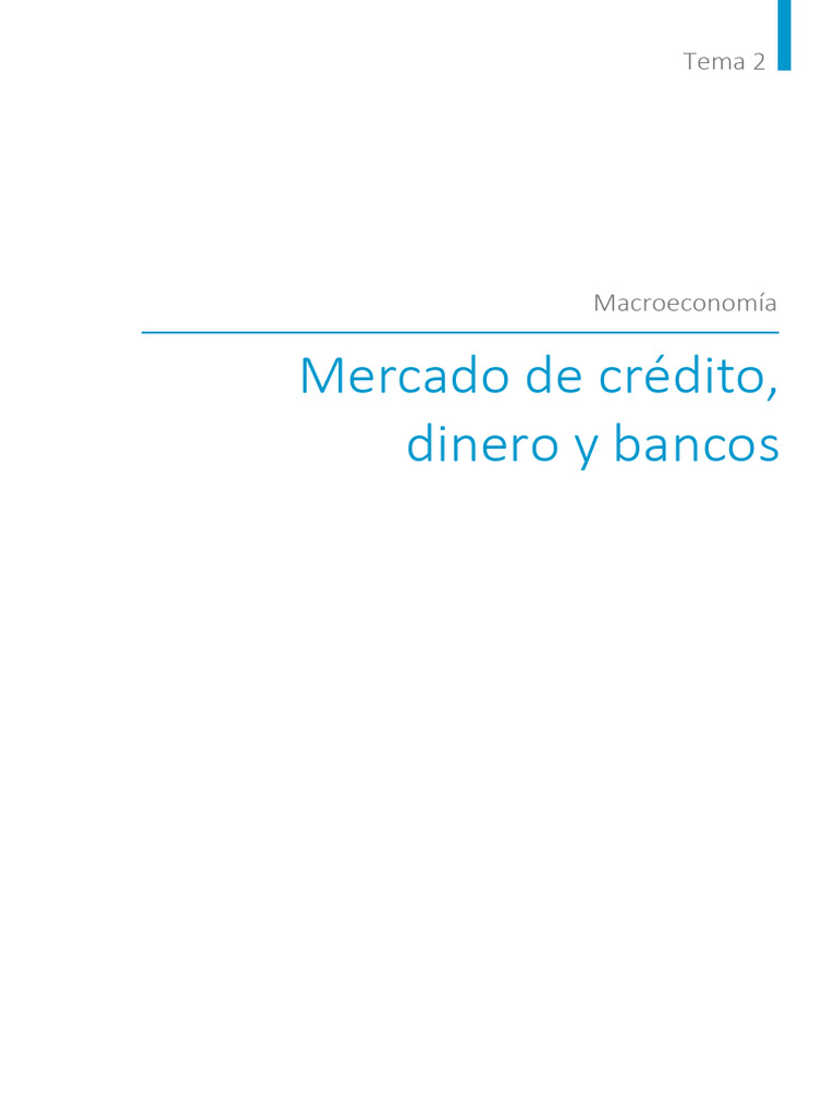 Tema 2 Macro Imprimir | PDF | Bancos | Dinero