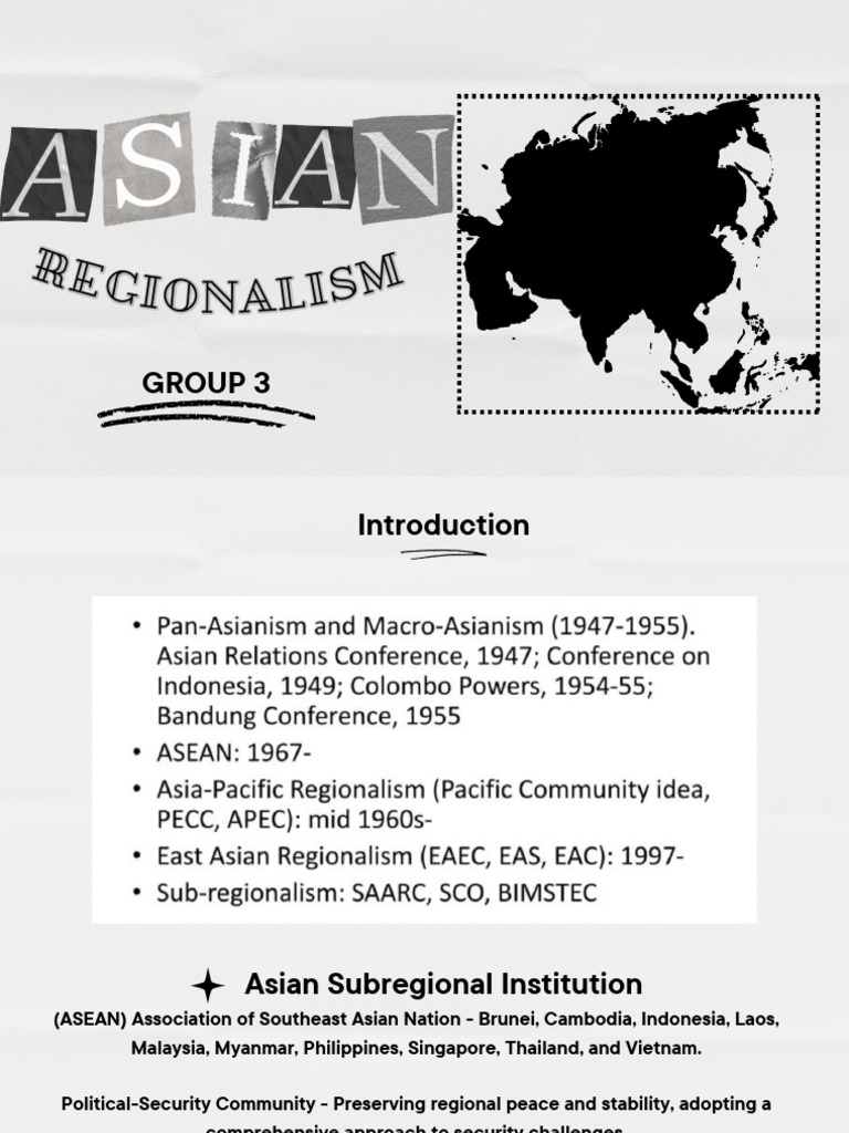 Asian Regionalism | PDF | International Relations | Global Politics