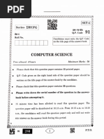 Computer Science 2024-25 Boards Paper | PDF