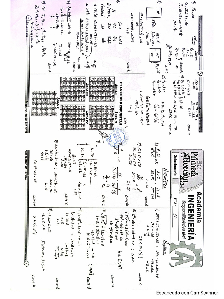 Solucionario ETA 10 | PDF