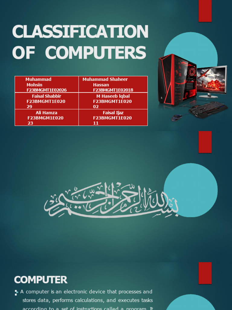 Classification of Computers | PDF | Microcomputers | Central Processing Unit