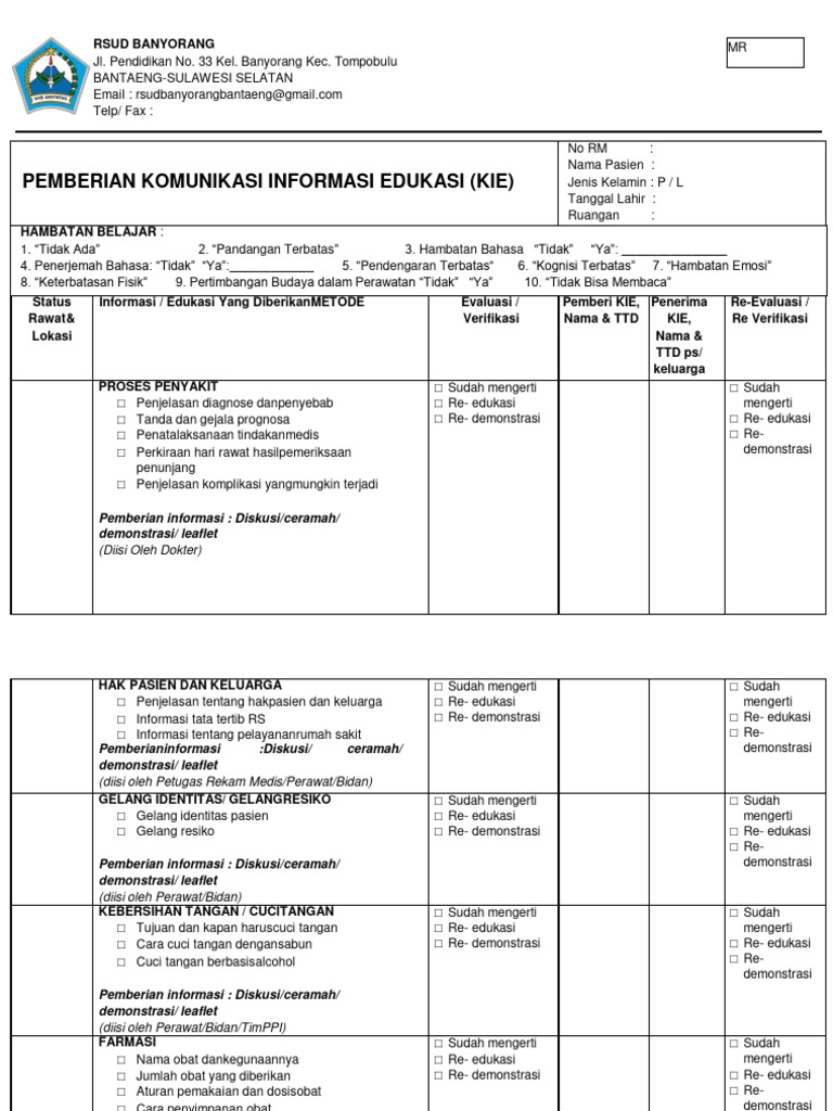 Edukasi Kesehatan di RSUD Banyorang | PDF | Kesehatan Holistik