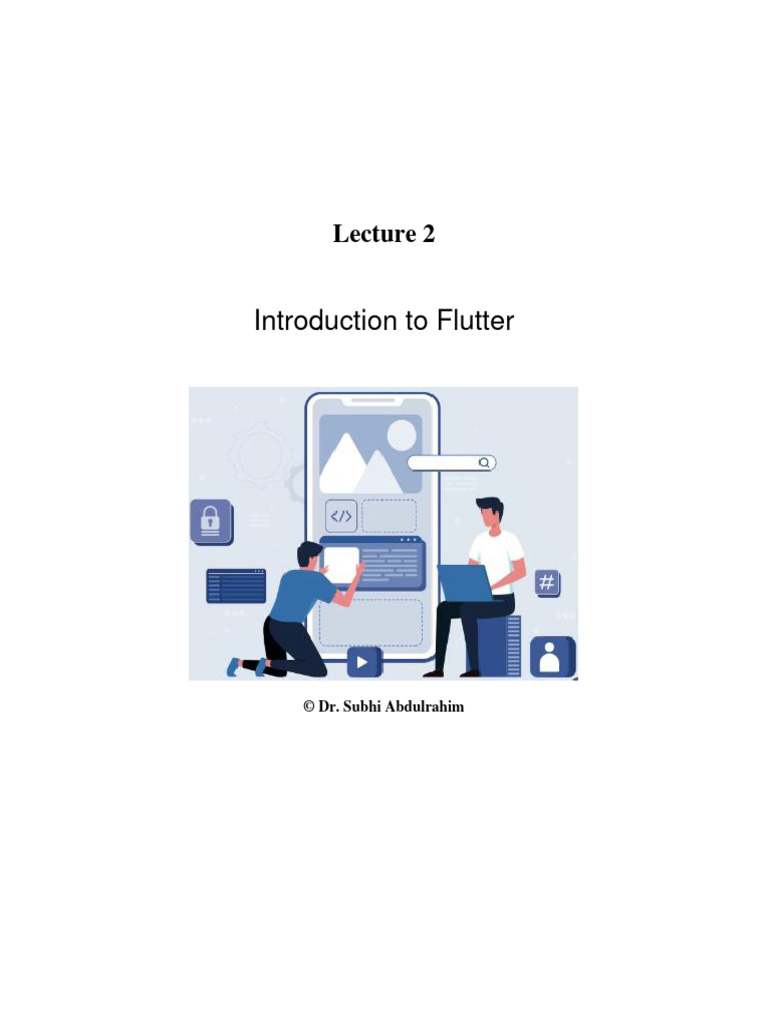MA - 2 Introduction To Flutter | PDF | Cross Platform Software | Mobile App