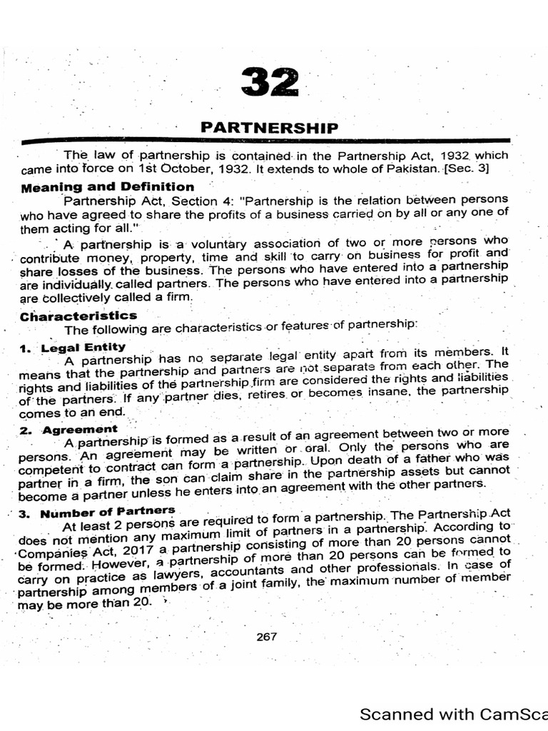 Partnership Law - K Cheema | PDF