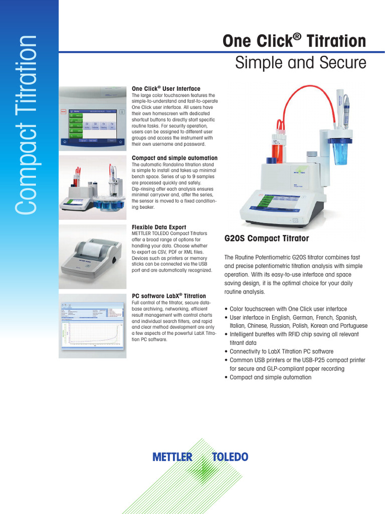 G20 Titrator Potentiometer 30265057C V04.21 G20S Titrator DS en LR ...
