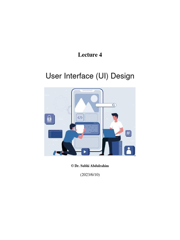MA - 4 User Interface (UI) Design | PDF | System Software | Software ... MA - 4 User Interface (UI) Design | PDF | System Software | Software ...